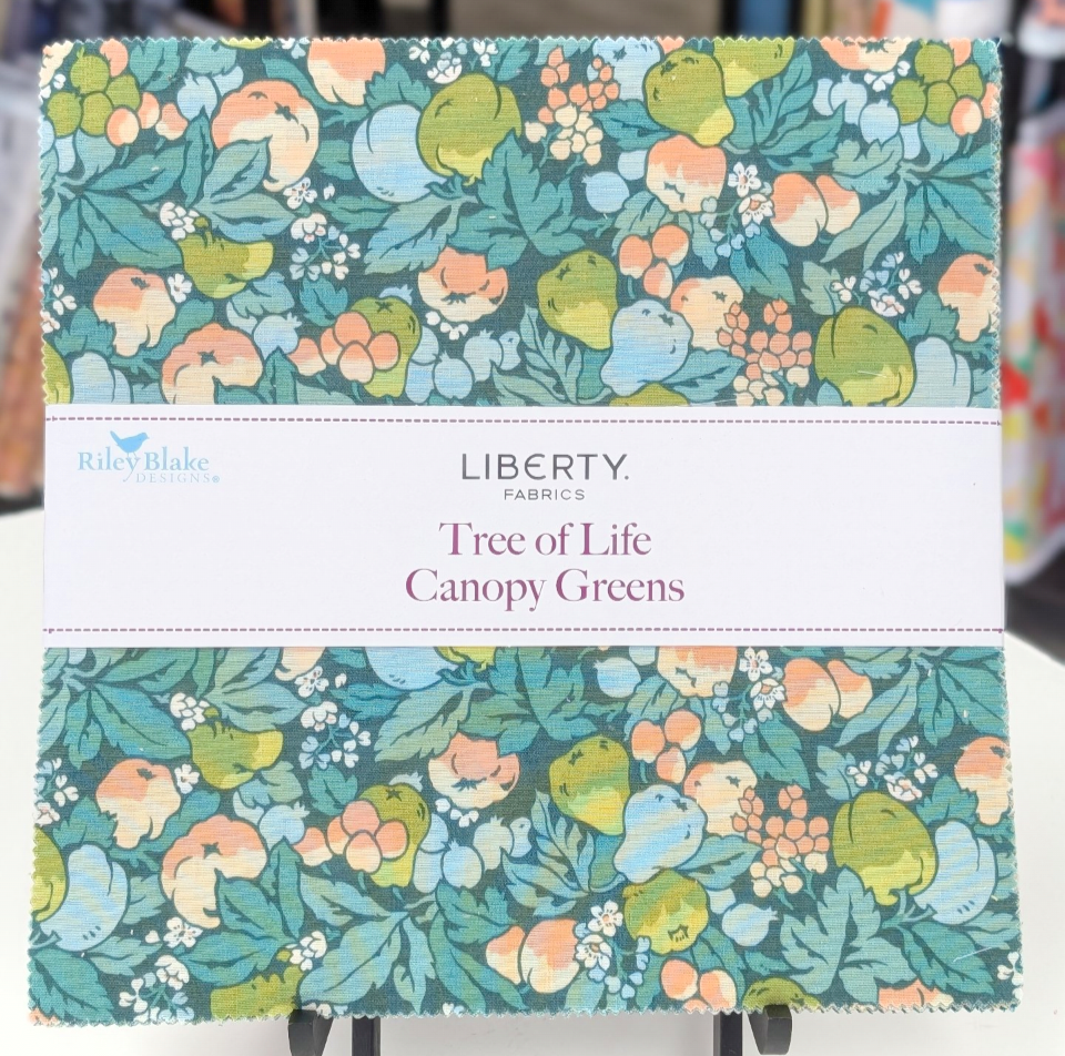 Liberty Tree of Life Quilt Fabric - Canopy Greens 10 Inch Stacker - se – Cary Quilting Company