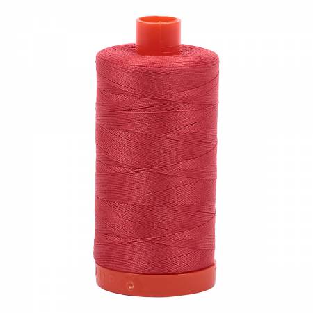 Aurifil 50 wt cotton thread, 1300m, Dark Red Orange (2255) – Cary ...