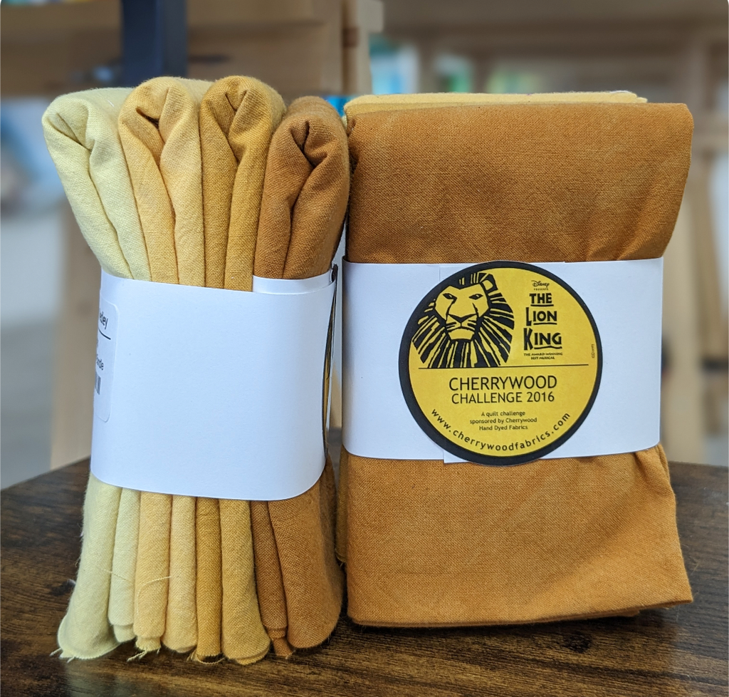 Cherrywood Hand Dyed Fabrics - Lion King Medley 4 Step Fat Quarter Bun ...