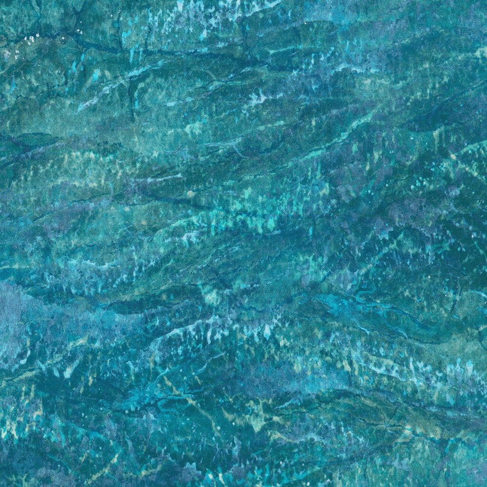 Earth Views - Ocean Quilt Fabric - Teal - AKWD-23321-213 TEAL – Cary ...