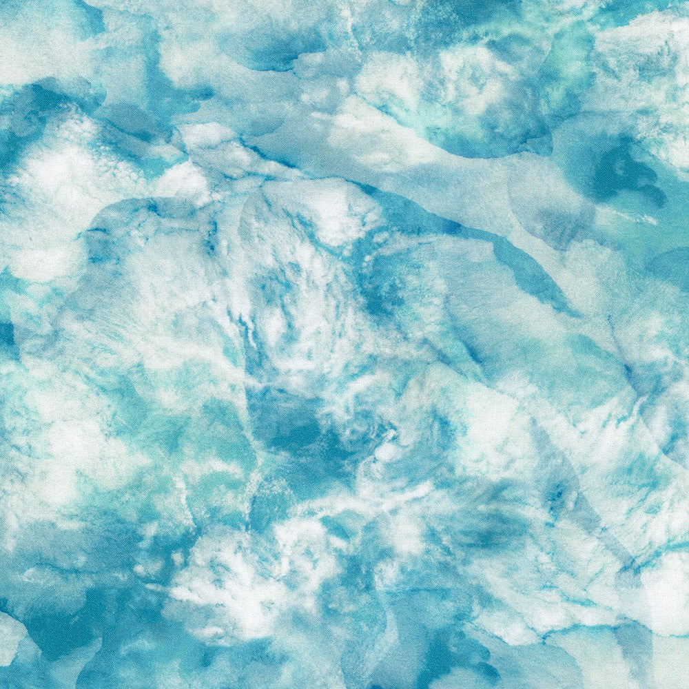 Earth Views - Ocean Quilt Fabric - Glacier - AKWD-23315-217 GLACIER ...