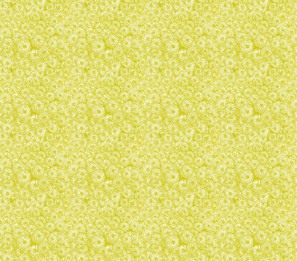 Indelible Quilt Fabric by Anna Maria Parry - Mums in Golden Yellow - A ...