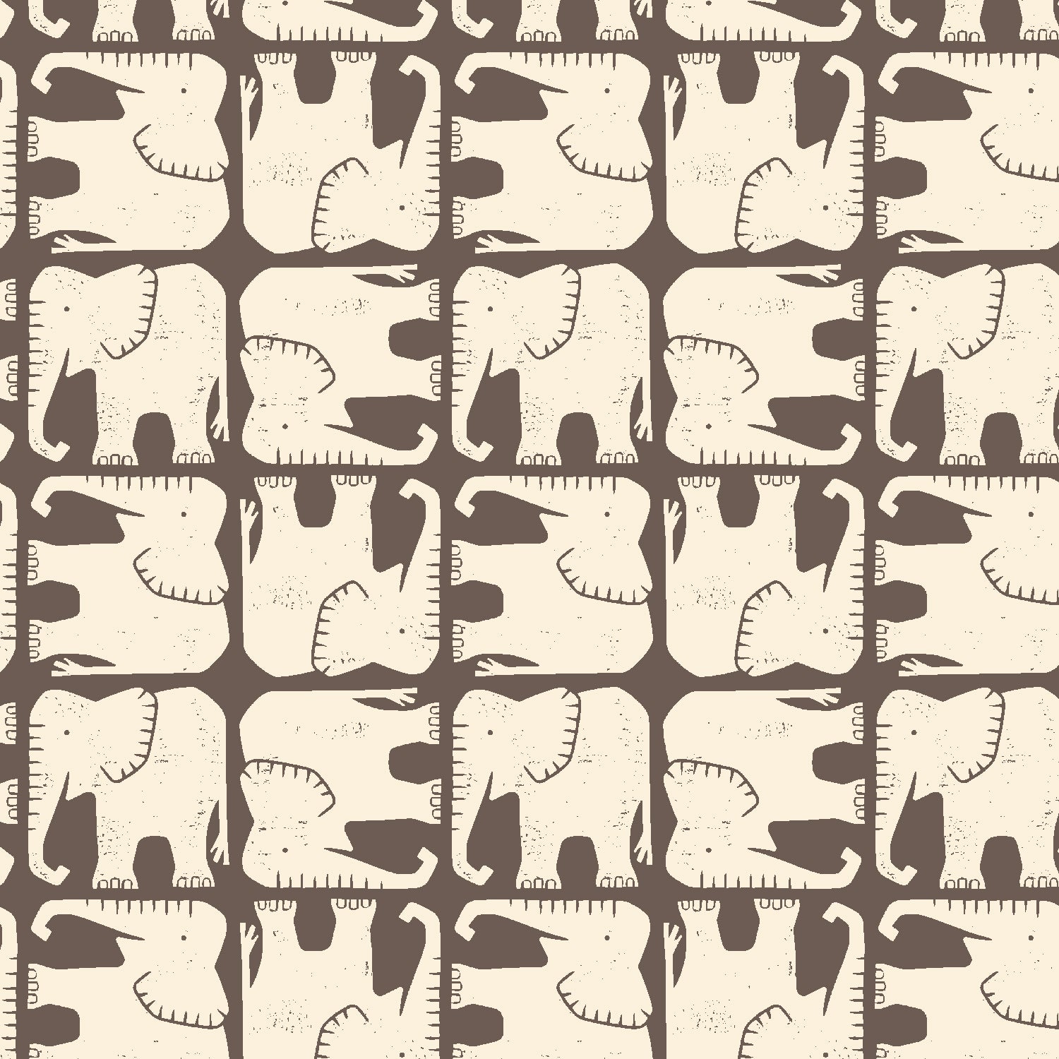 Rising Sun Quilt Fabric by Cotton+Steel - Jolly Elephant in Willow Bro ...