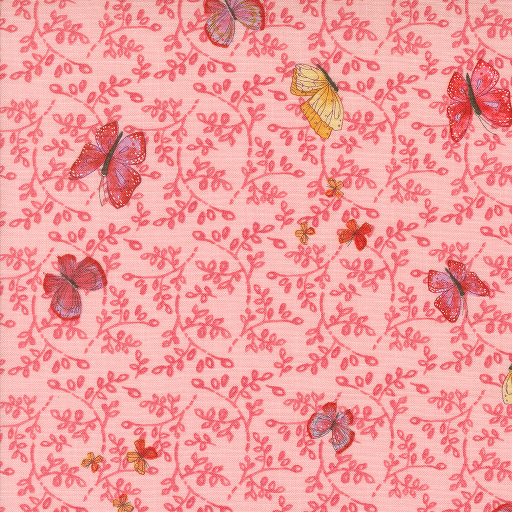 Superbloom Quilt Fabric - Butterfly Trellis in Carnation Pink - 48784 ...