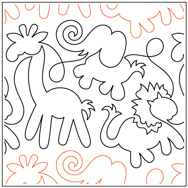 Longarm Pattern (not for sale): Animal Crackers – Cary Quilting Company