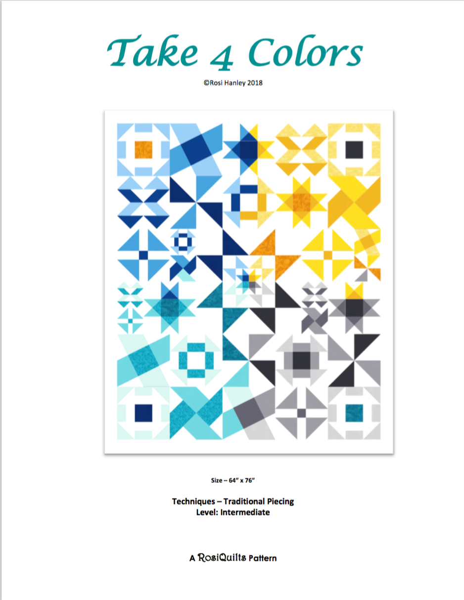 Take Four Colors Quilt Pattern by Rosi Hanley - RH-TFC – Cary Quilting ...